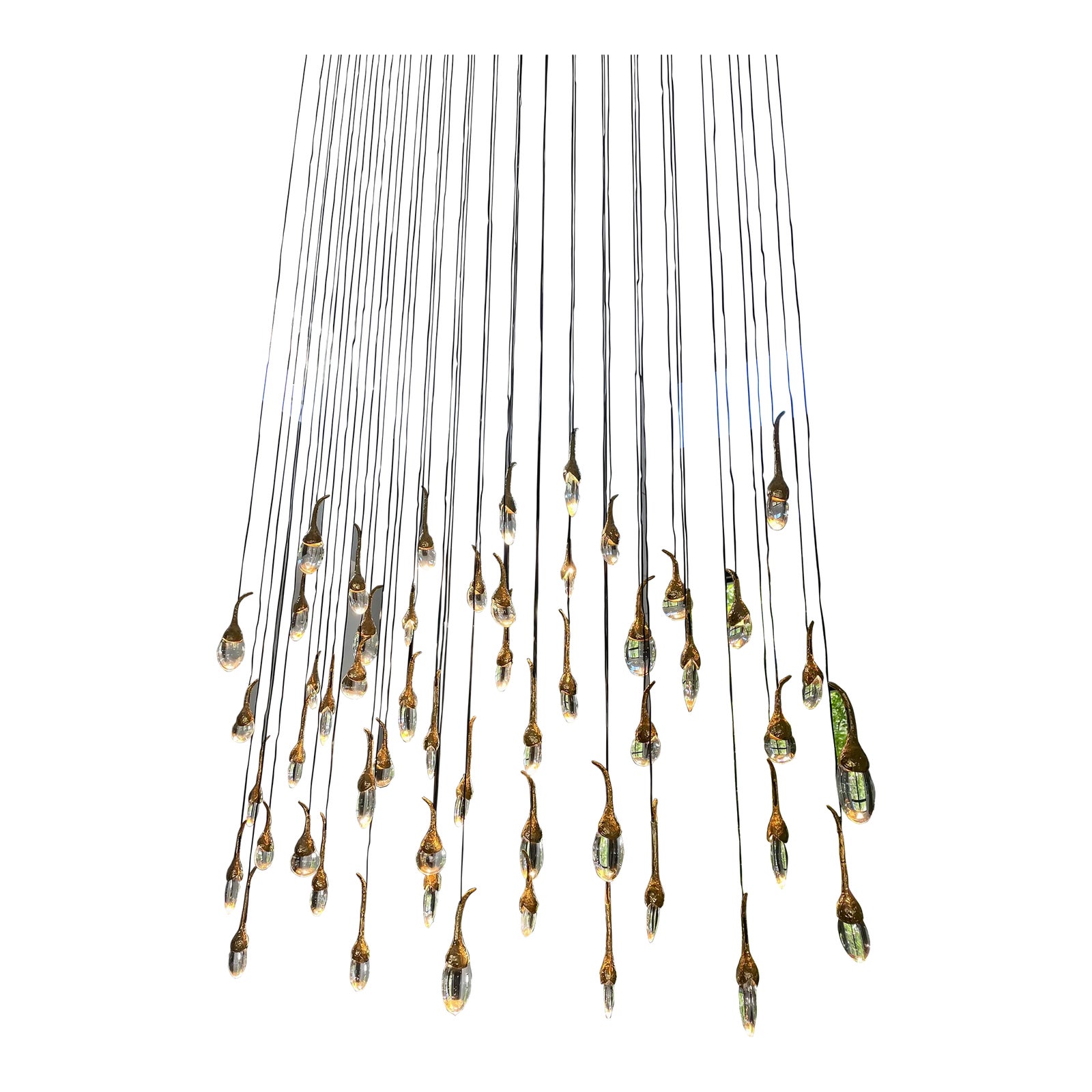 Ochre Seed Cloud Chandelier | Chairish