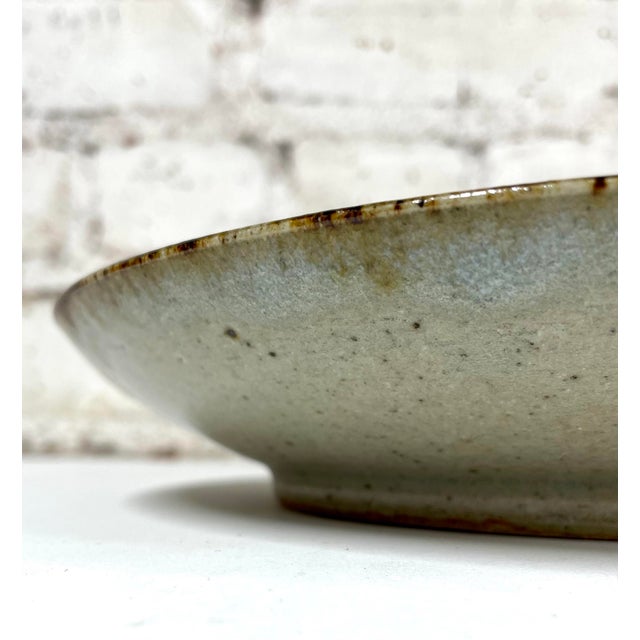 Japanese Shoji Hamada Inspired Bamboo Mashiko Ware Studio Plate | Chairish