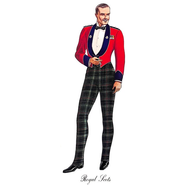 1950s Royal Scots Traditional Reproduction Print | Chairish