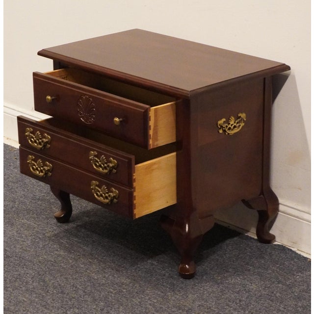 Bassett Furniture Solid Cherry Traditional Queen Anne 26" Two Drawer ...