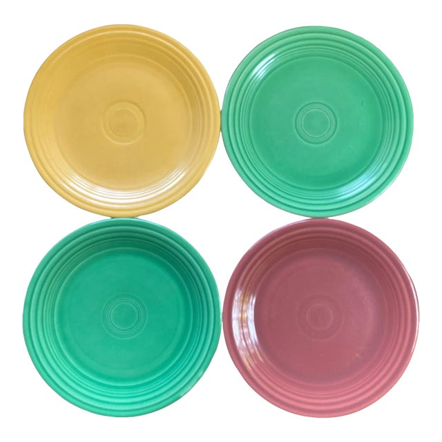 1930s Homer Laughlin Fiesta Luncheon Plates - Set of 4 | Chairish