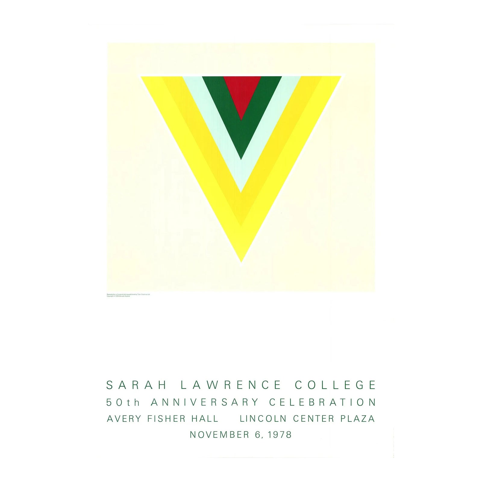 1978 Kenneth Noland 'Echo' Abstract, USA Offset Lithograph | Chairish