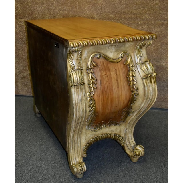 Vintage Ferguson Copeland Carved Two Tone Tuscan Style Bombe' Commode ...