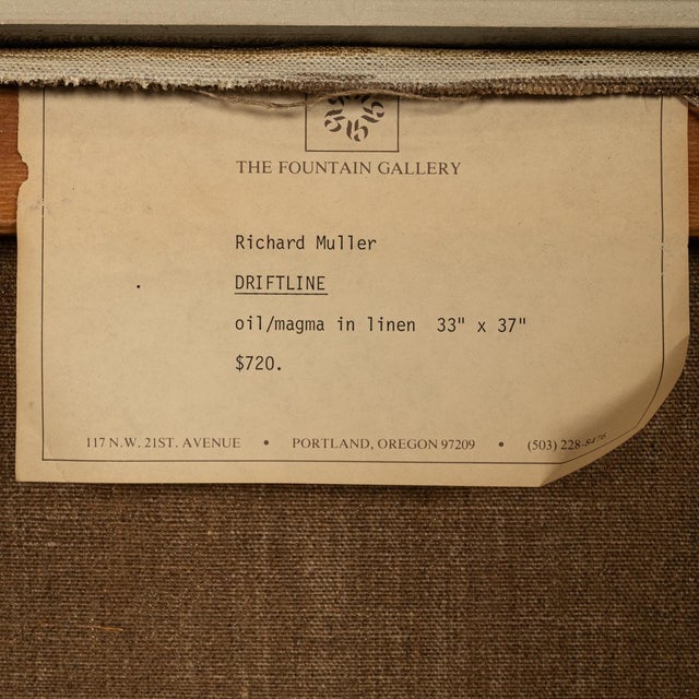 Pacific Northwest Oregon Modernist Oil Canvas Abstract Landscape ...