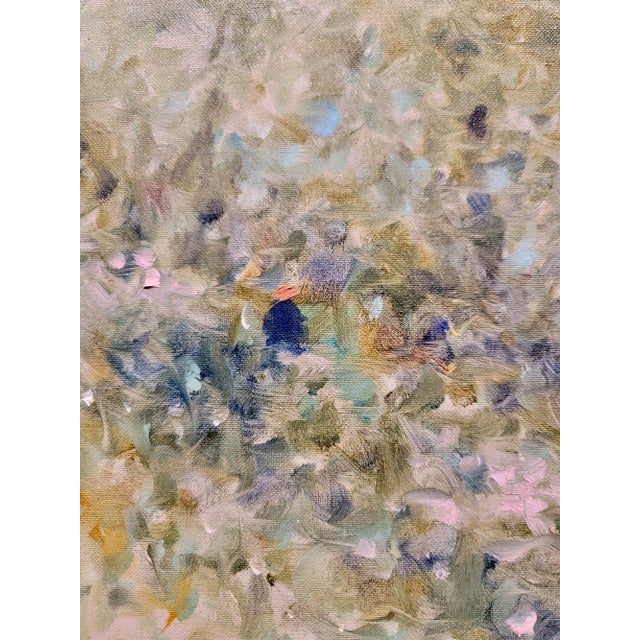 Andre Gisson-Women by the Seine Overlooking the Bridge-Pointillist Oil ...