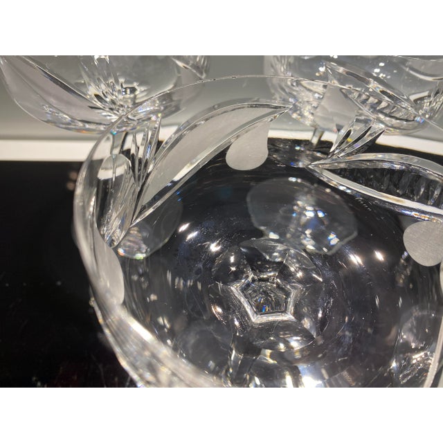 Set of 5 Vintage Rogaska Crystal Champagne Tall Sherbet / Coupes Design ...