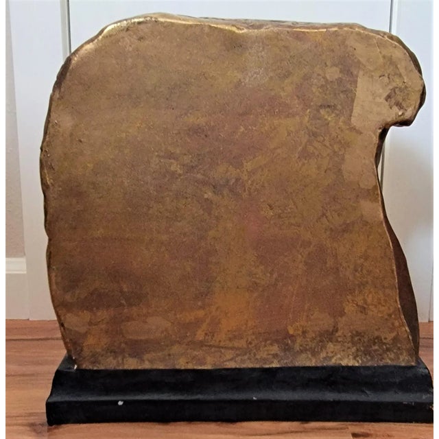 Apollo Bust With Laurel Wreath Burnished Gold | Chairish