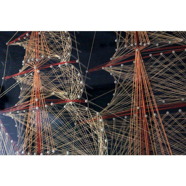 1970's Large Clipper Ship String Art Piece | Chairish