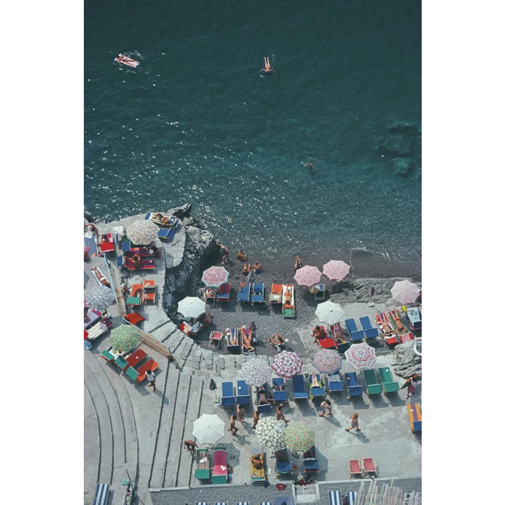 Slim Aarons, Positano Beach, Estate Stamped Photographic Print, 1979 ...