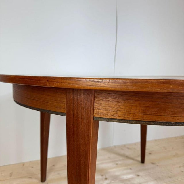 Danish Extendable Round Teak Dining Table, 1960s | Chairish