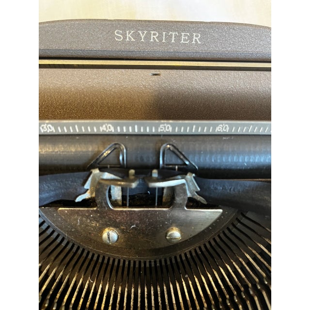 1950s Smith-Corona Portable Skywriter Typewriter | Chairish