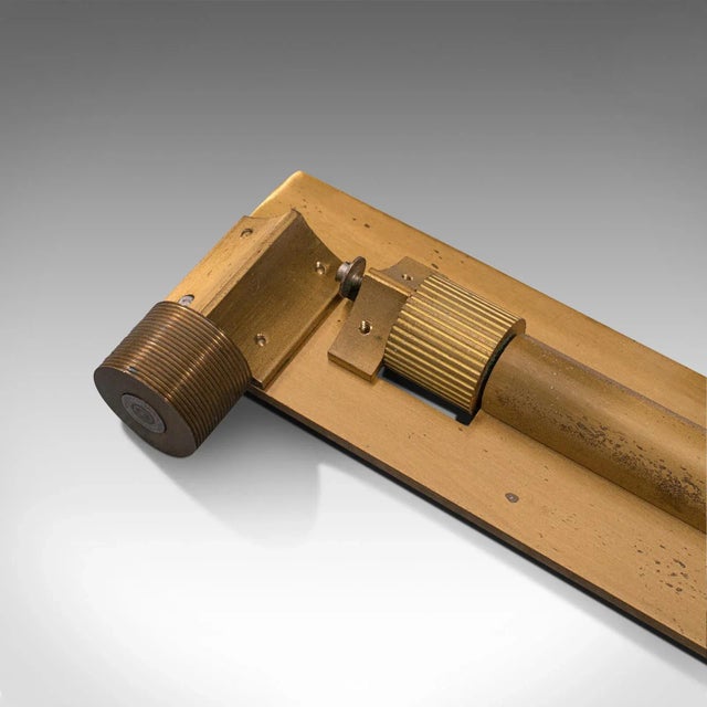1910s Antique Edwardian English Brass Rolling Parallel Rule | Chairish