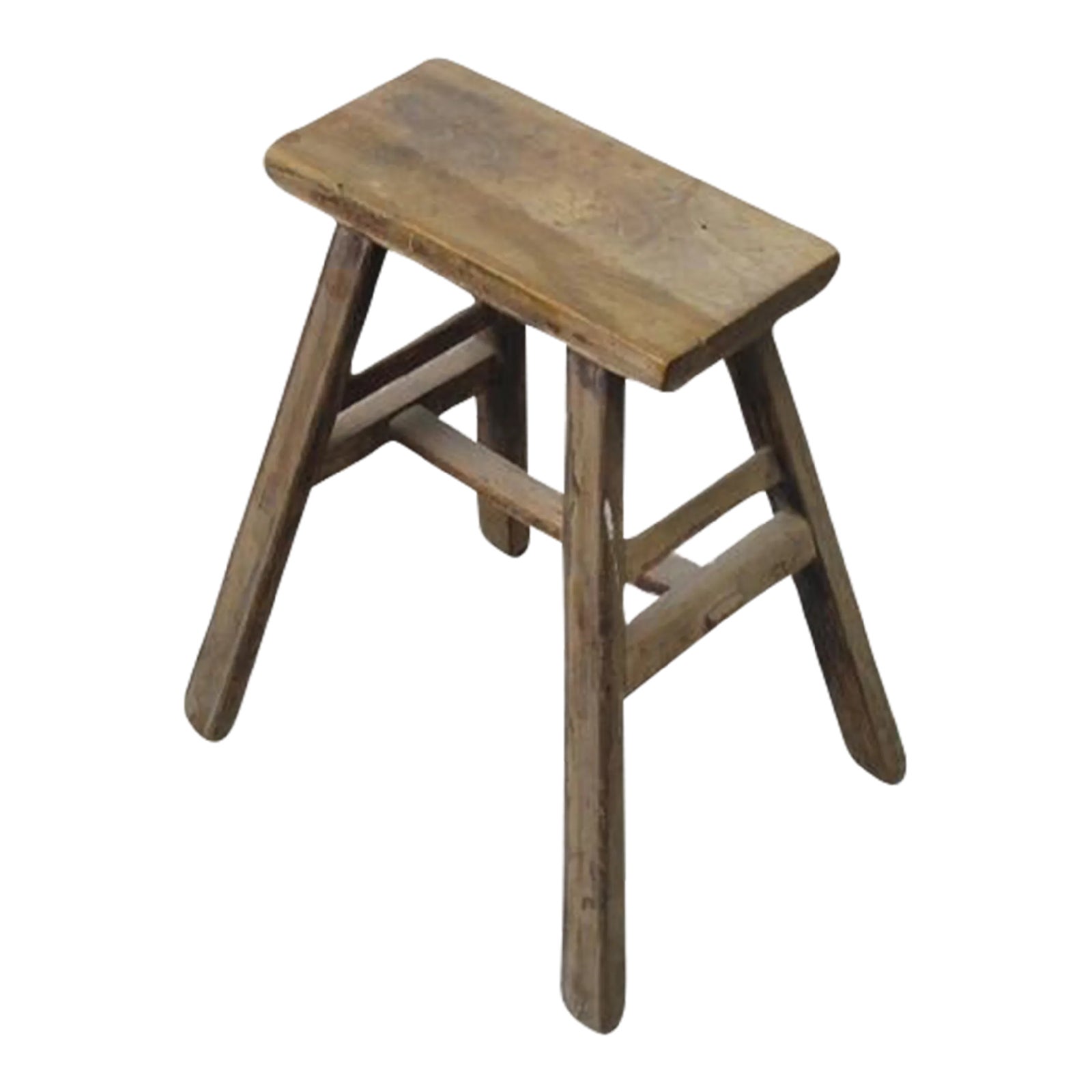 Vintage Chinese Farmer's Stool or Accent Table | Chairish