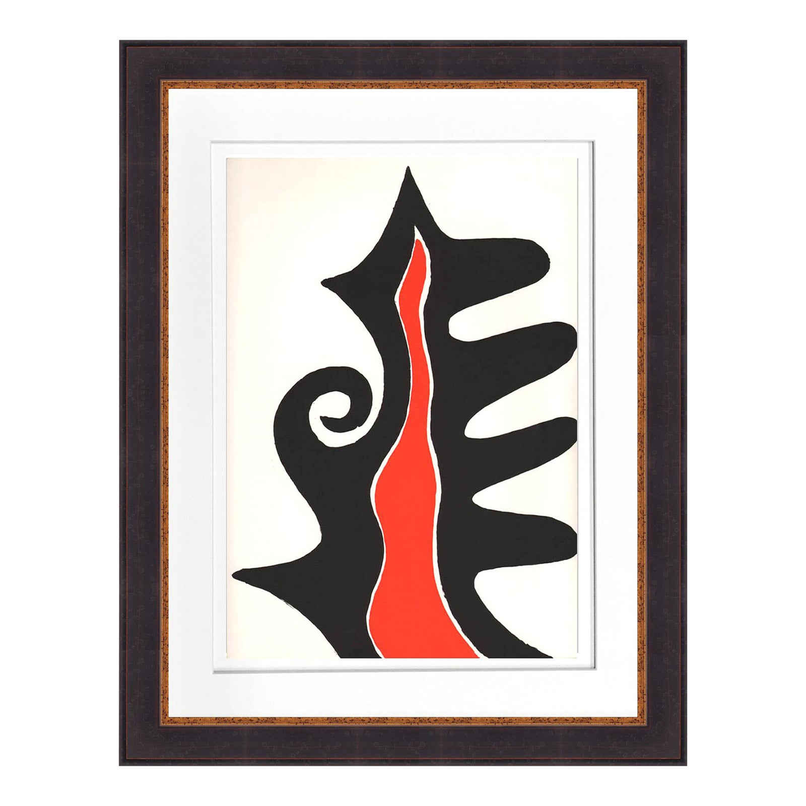 Calder Original Lithograph Dm46201 Derriere Le Miroir 1973 Framed ...