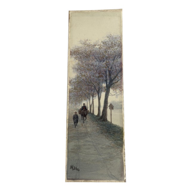 Landscape Composition, 1890s, Pencil on Paper | Chairish
