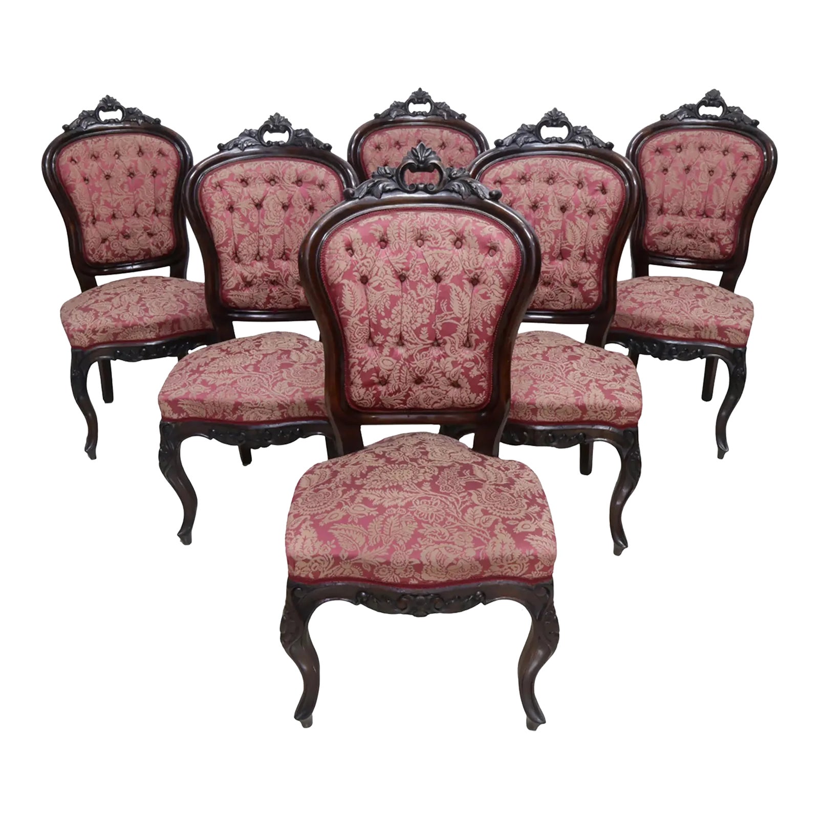 Set of Six Traditional Chairs From the 19th Century | Chairish
