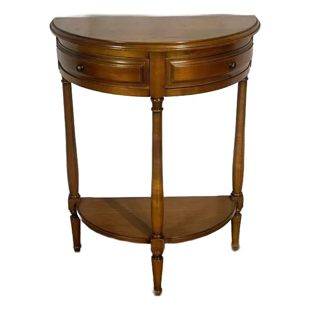 Vintage Demi-Lune Table | Chairish