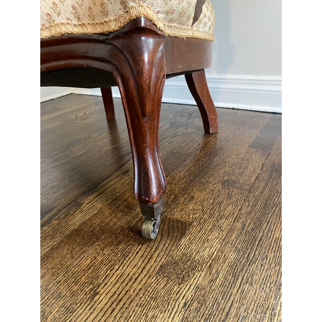 Mid 19th Century Ladies Victorian Parlor Chair | Chairish