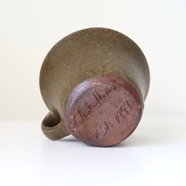 Vintage Signed Rustic Studio Pottery Vessel for Use as a Planter ...