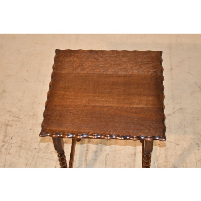 Edwardian Oak Side Table, Circa 1900 | Chairish
