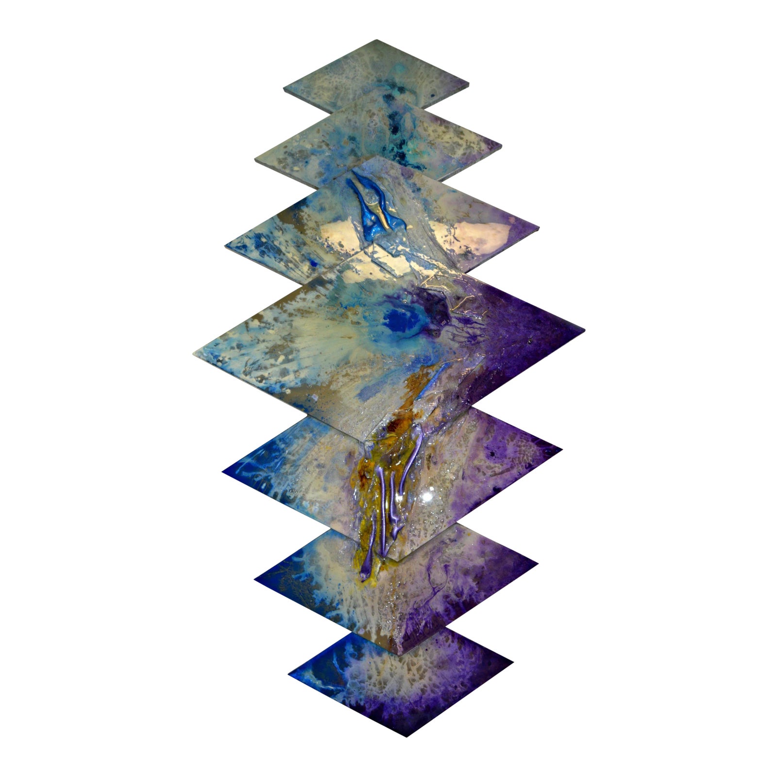 Tribal Shield Mixed Media on Canvas | Chairish