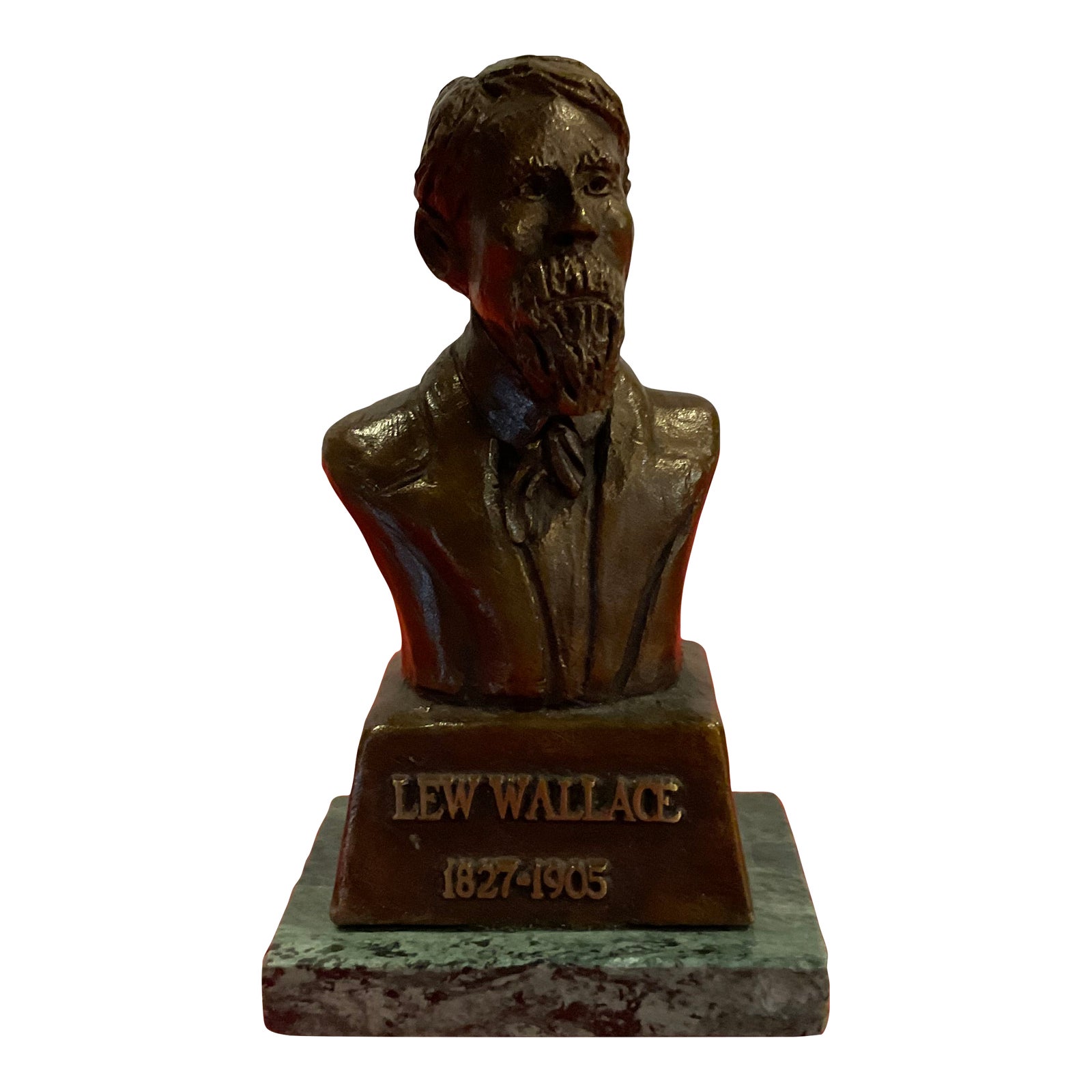 Curtis Fort Bronze Sculpture Lew Wallace 1827-1905 Signed Fort (12/50) Height Around 5” | Chairish