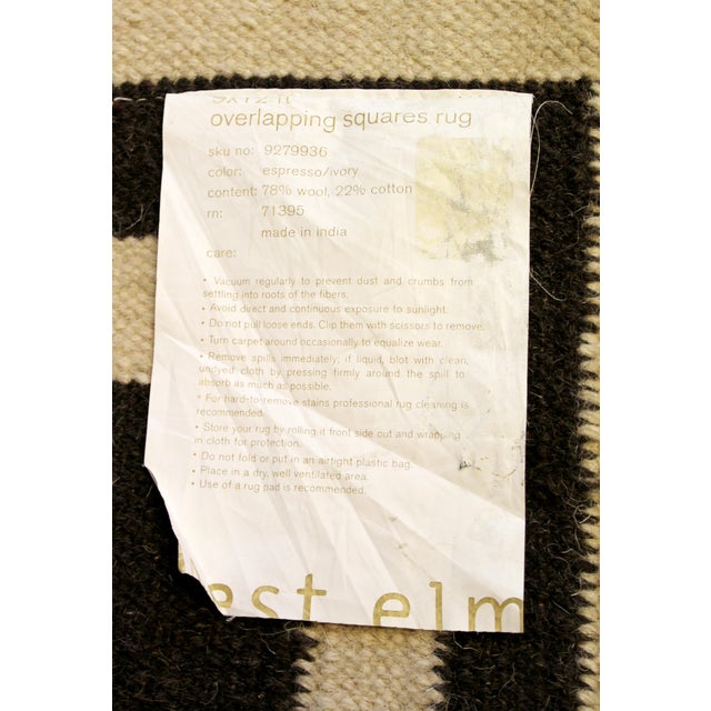 Contemporary Large Rectangular Geometric Area Rug | Chairish