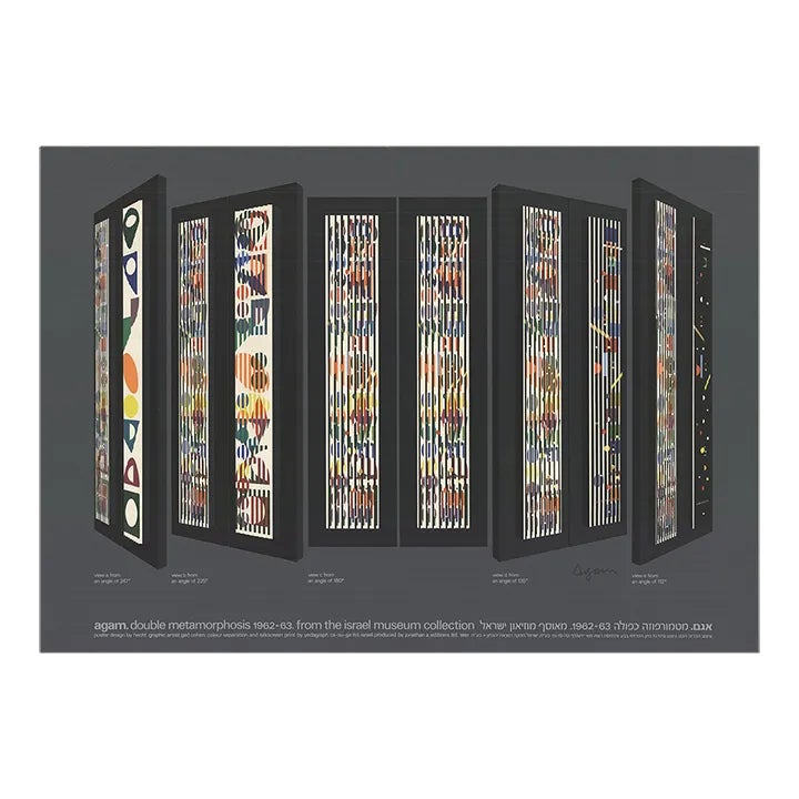 1980 Yaacov Agam 'Double Metamorphosis' Contemporary Black,Gray ...
