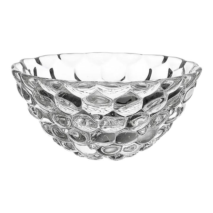 Orrefors Crystal Bowl 10” in Raspberry Pattern | Chairish