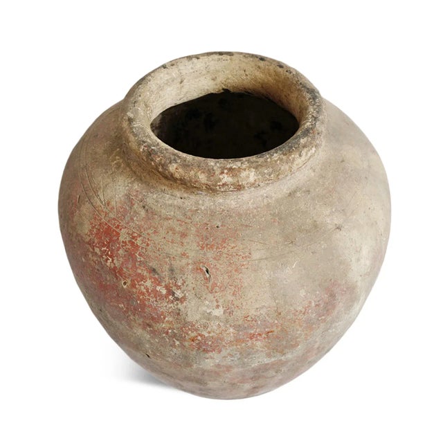 Antique Rustic Java Terra Cotta Urn | Chairish