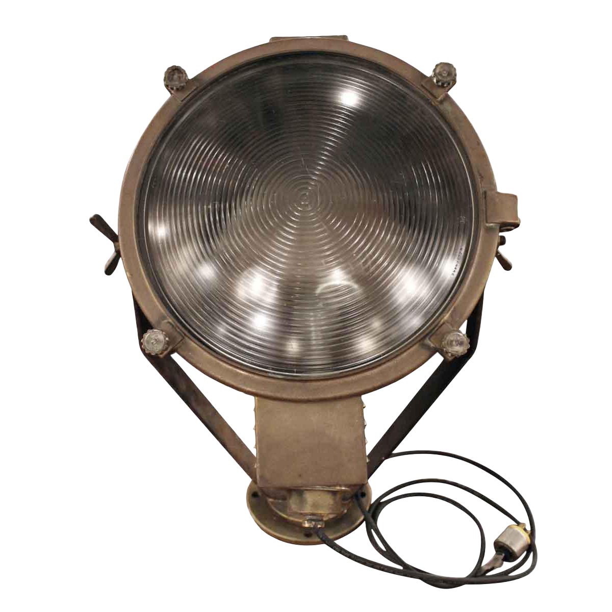 Late 20th Century Original Bronze Floor Spotlight | Chairish