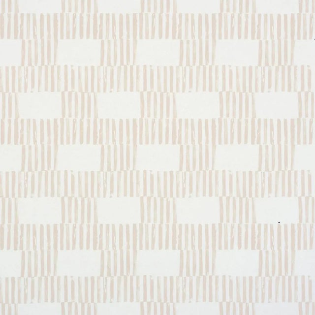 SAMPLE - Schumacher X Caroline Z Hurley Field Wallpaper In Sand | Chairish