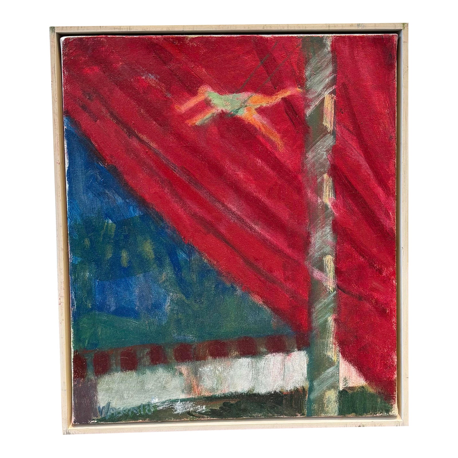 Contemporary Acrobat Circus Oil Painting on Canvas | Chairish