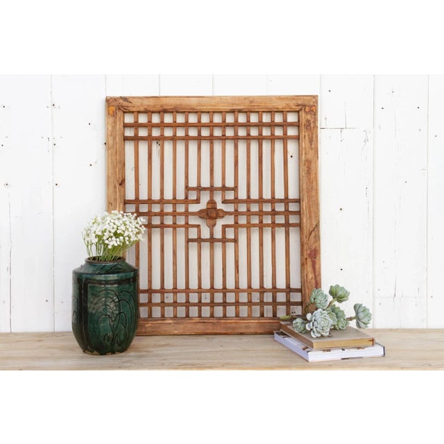 Traditional Antique See-Through Window Panel | Chairish
