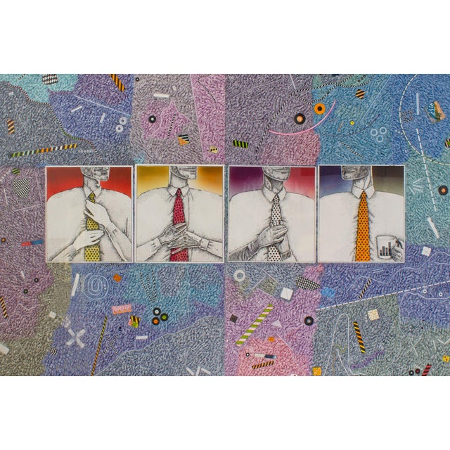 Collage and Abstract Marker Drawing by Thom Shaw | Chairish