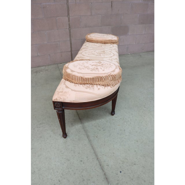 Henkel Harris Pink Chinoiserie Bench | Chairish