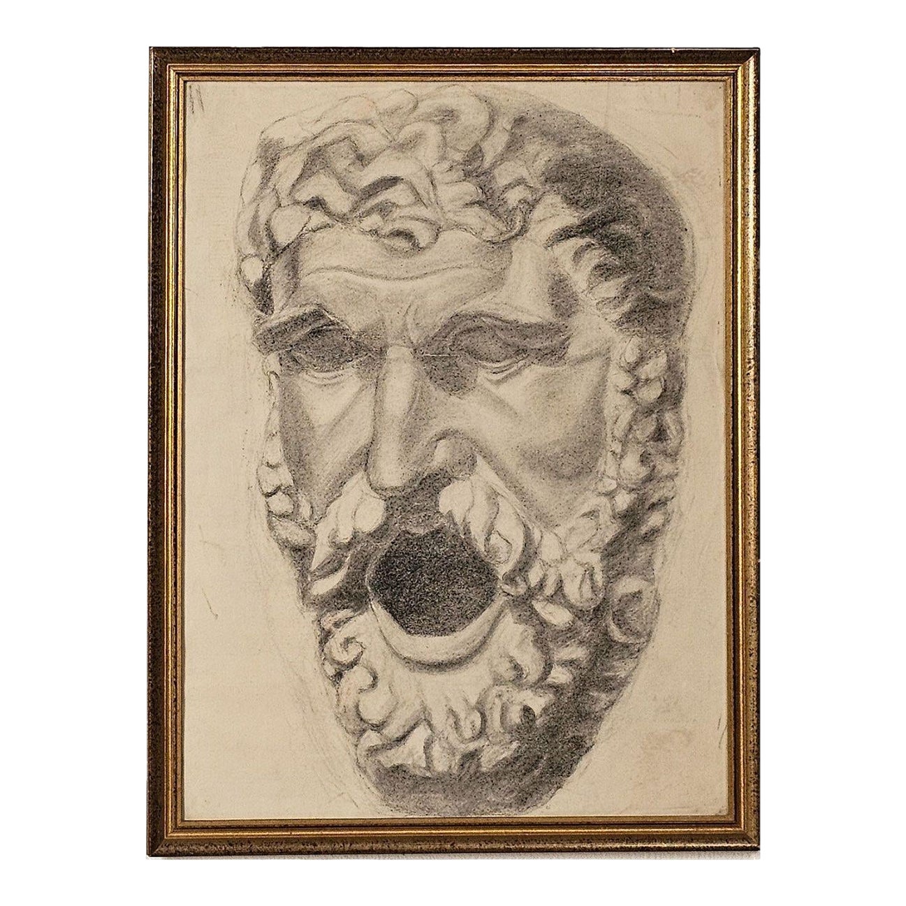 Drawing of a Man, Italy Circa 1870 | Chairish