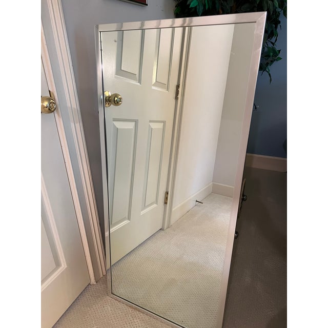 Mid-Century Modern Chrome Wall Mirror | Chairish