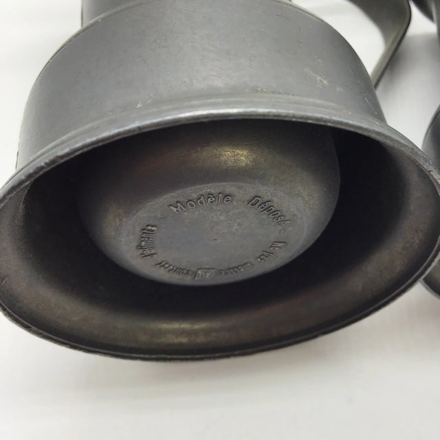 Antique Pitchers French Country Primitive Pewter Measure Pitchers ...