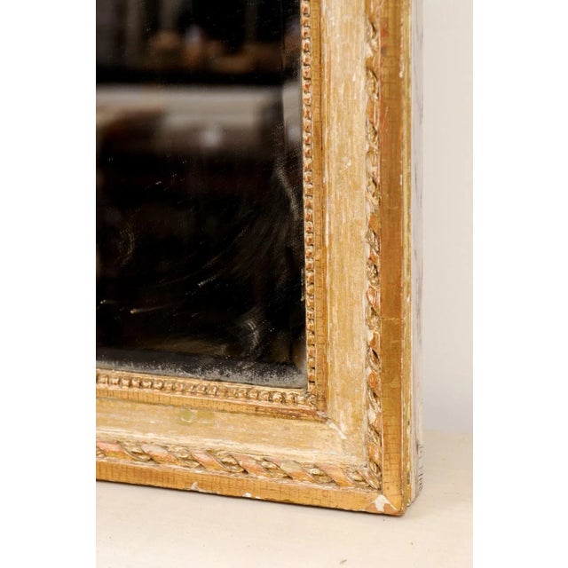 Swedish Gustavian Period 1780s Painted Giltwood Mirror with Carved ...