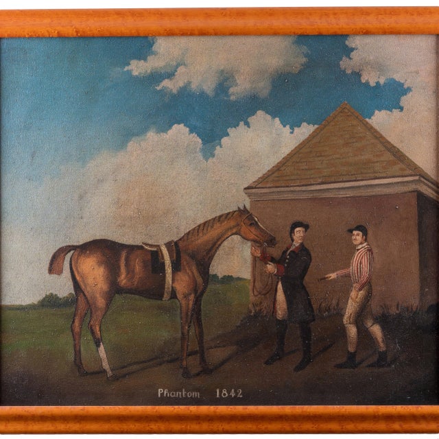 Phantom Equestrian Race Horse Painting | Chairish