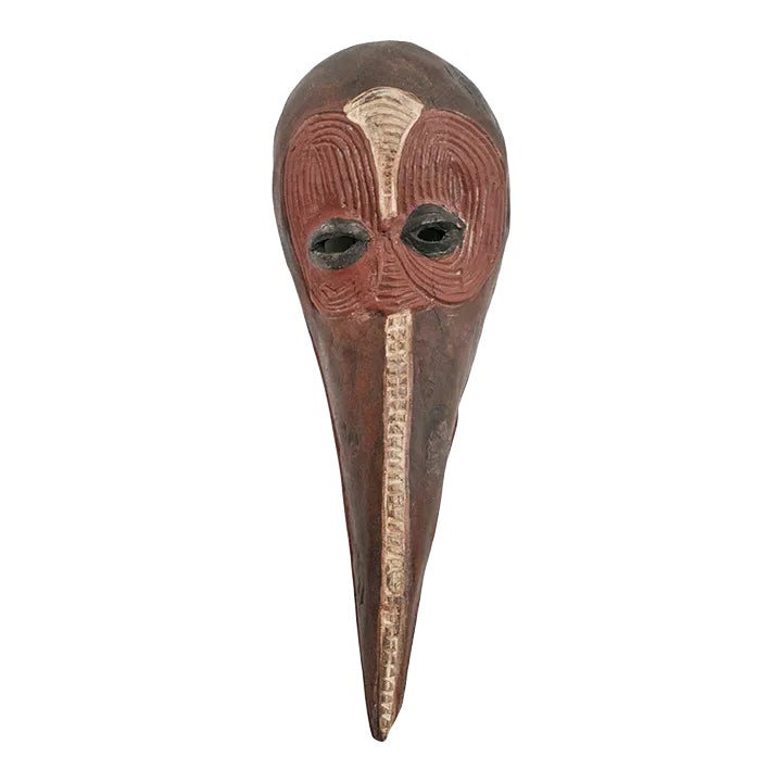 Vintage Mid 20th Century Baga Nimba Bird Mask | Chairish