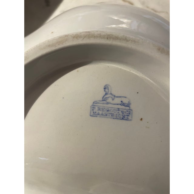 Antique 1890's Handle Pottery Serving Bowl Petrus Regout & Co Made in ...