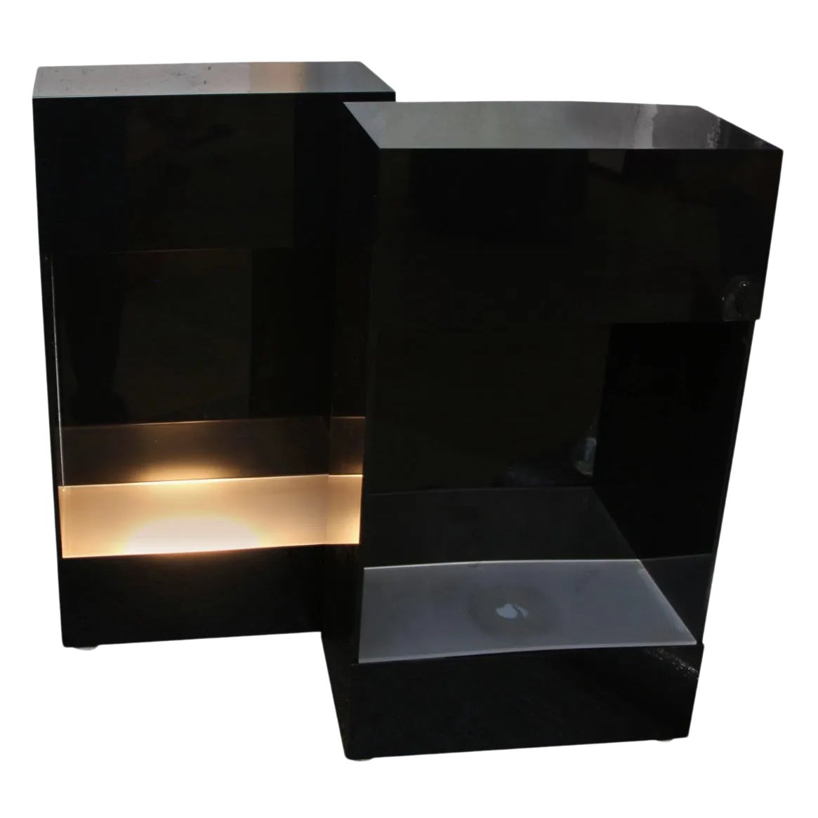 Illuminated Hanging Shadow Boxes - a Pair | Chairish