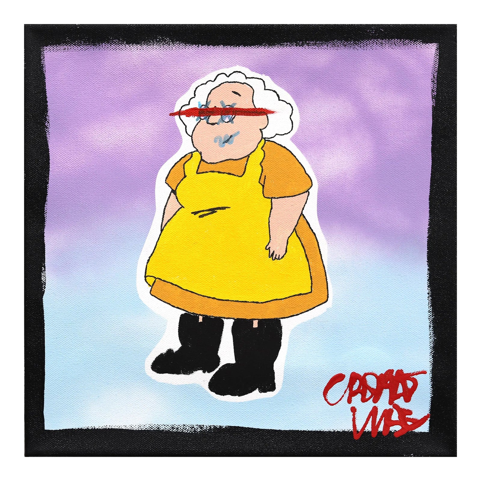 Gma - Pop Art Cartoon Inspired Character Painting on Canvas Original ...