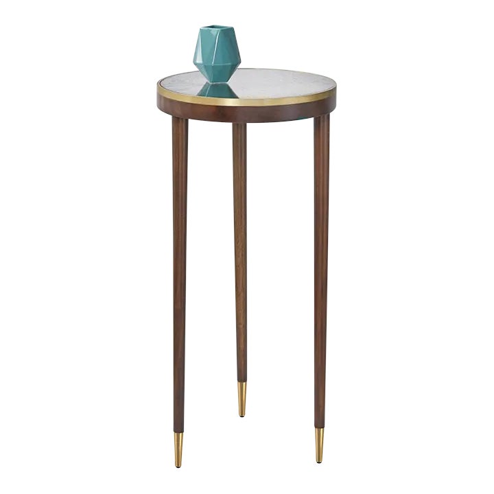 Modern History Lyon Spot Table - Walnut | Chairish