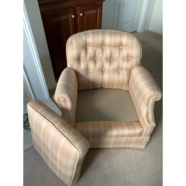 Small Upholstered Club Chair | Chairish
