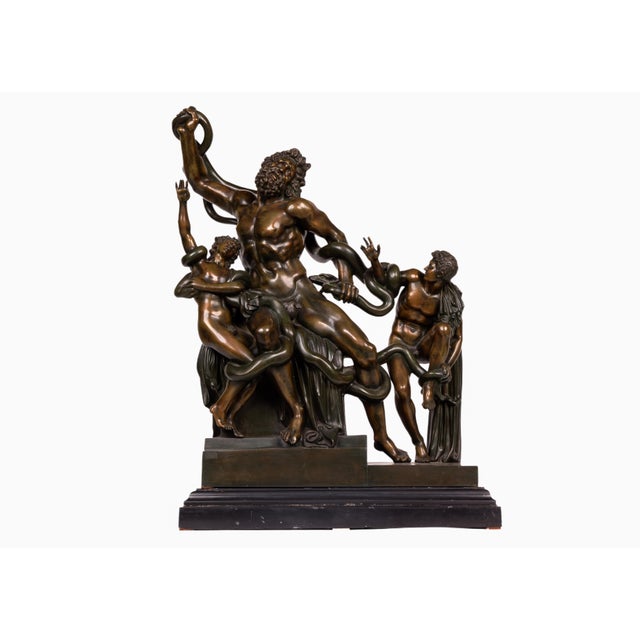 Grand Tour Italian Patinated Bronze Group Sculpture of Laocoon and His ...