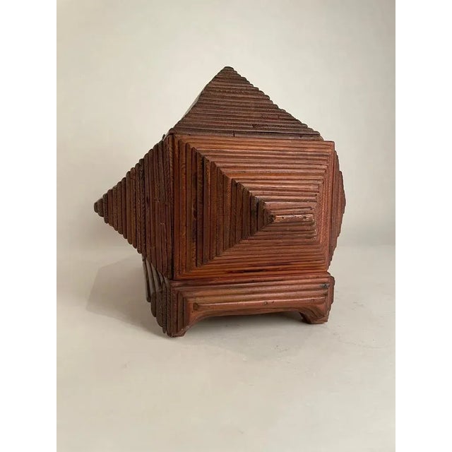 Tramp Art Box, Large Scale and Unusual Form. Circa 1900 | Chairish