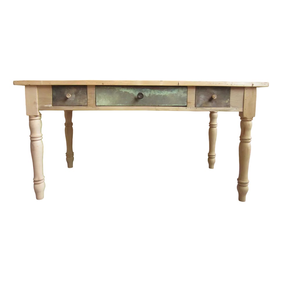 Handcrafted Writing Table | Chairish